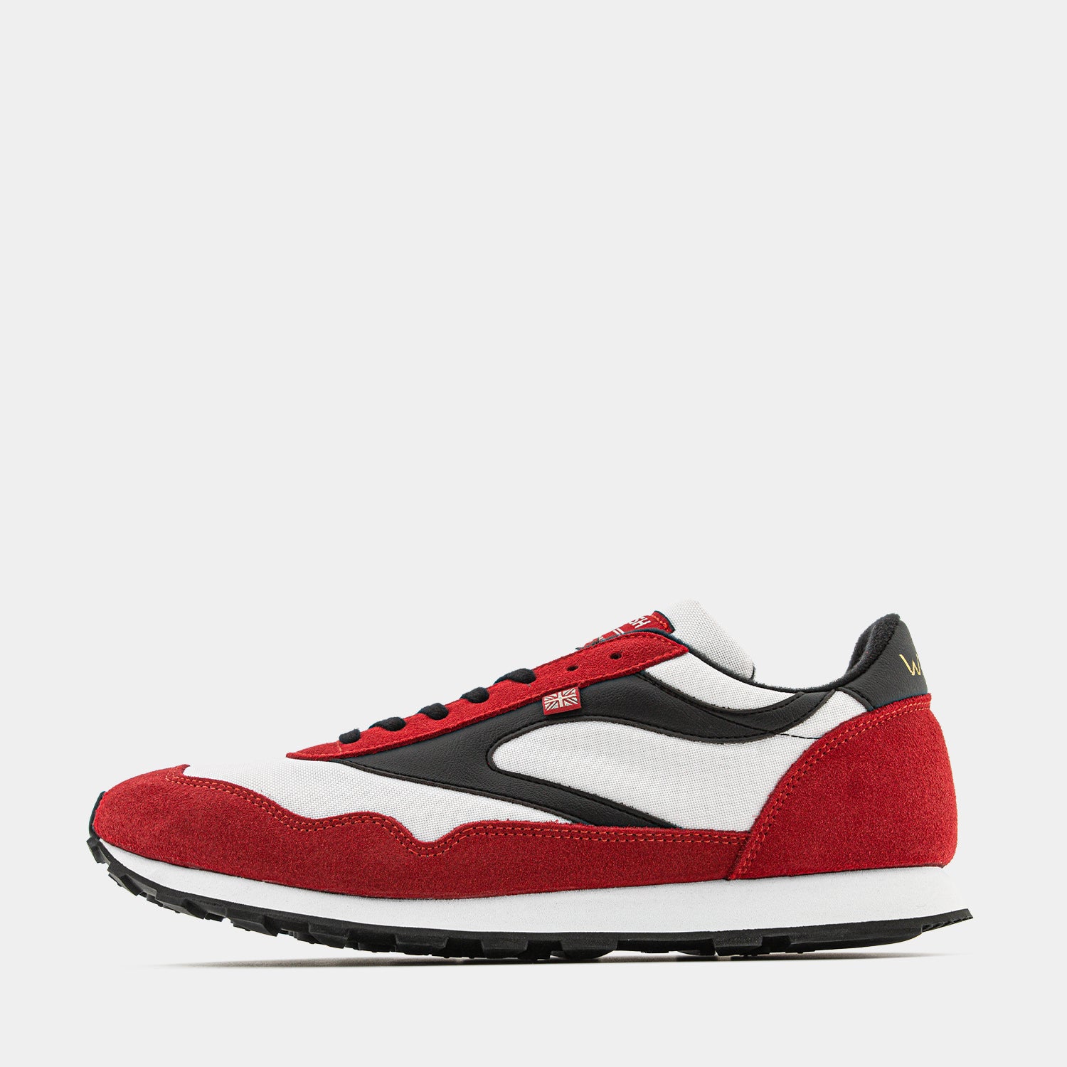 Norman Walsh - Retro Shoes - Ensign - Red White Black - Handcrafted