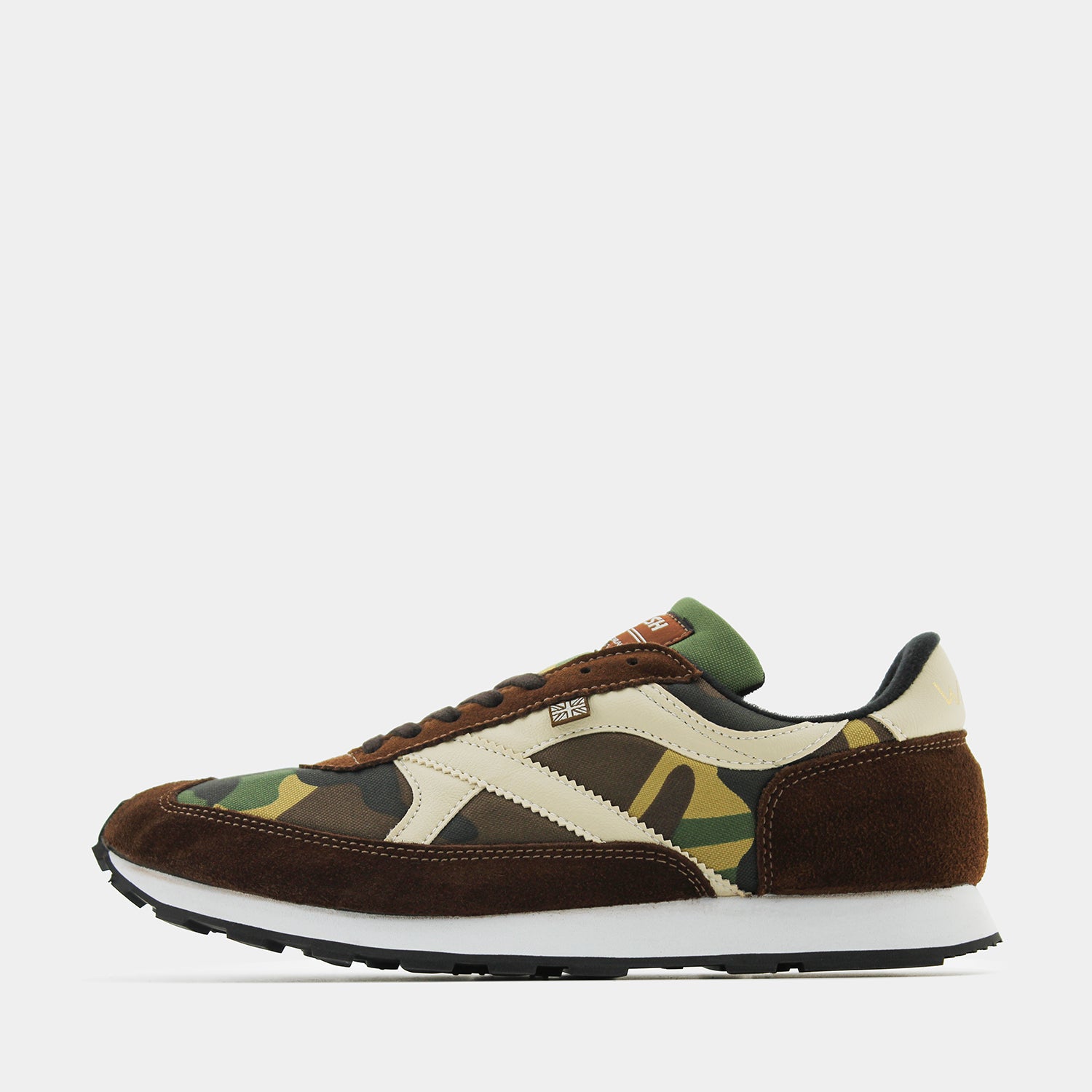 Norman Walsh - Retro Shoes - Whirlwind - Camo Brown - Made in UK