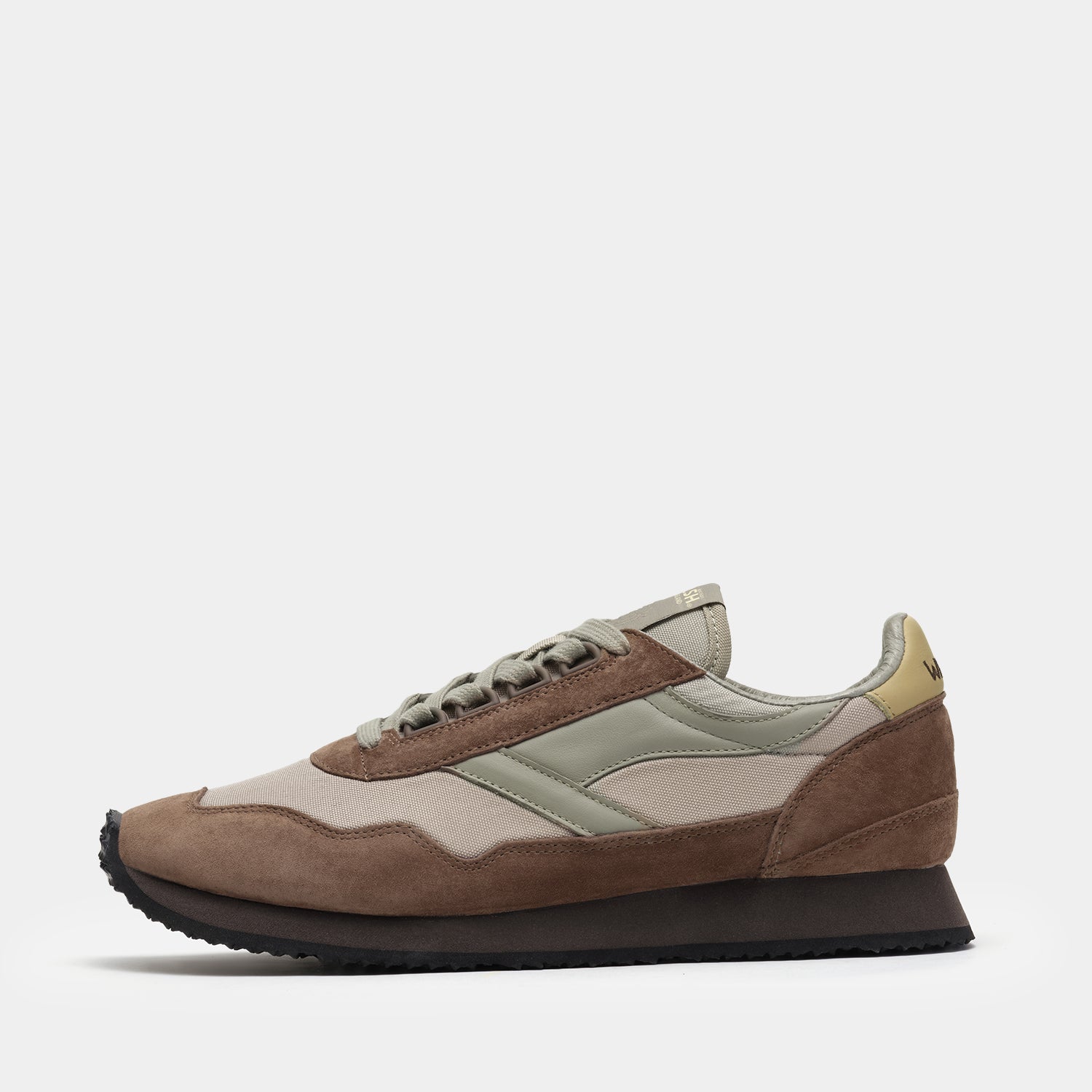 Norman Walsh - Retro Shoes - Ensign - Palm & Khaki - Handcrafted