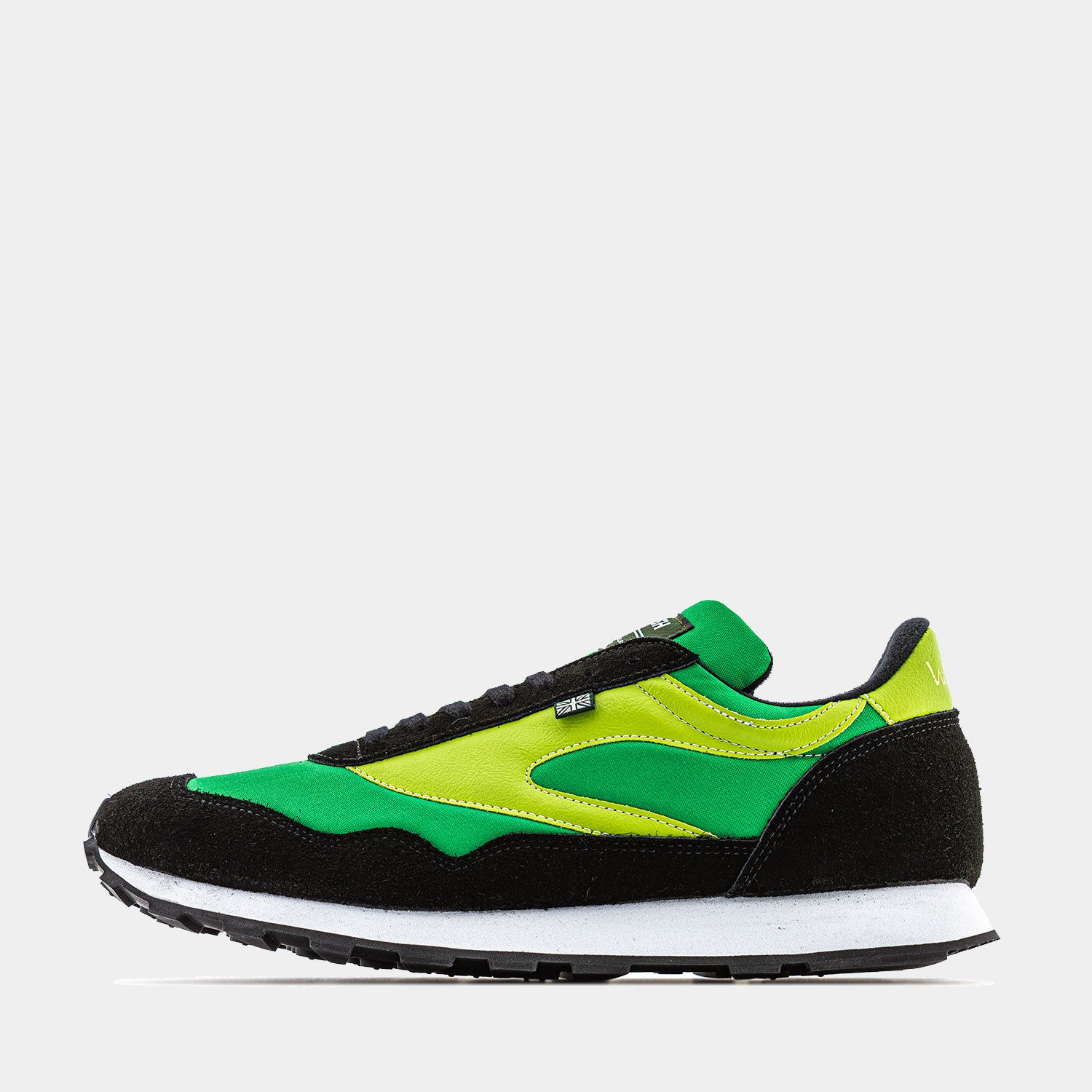 Norman Walsh - Retro Shoes - Ensign - Green Black Lime - Handcrafted