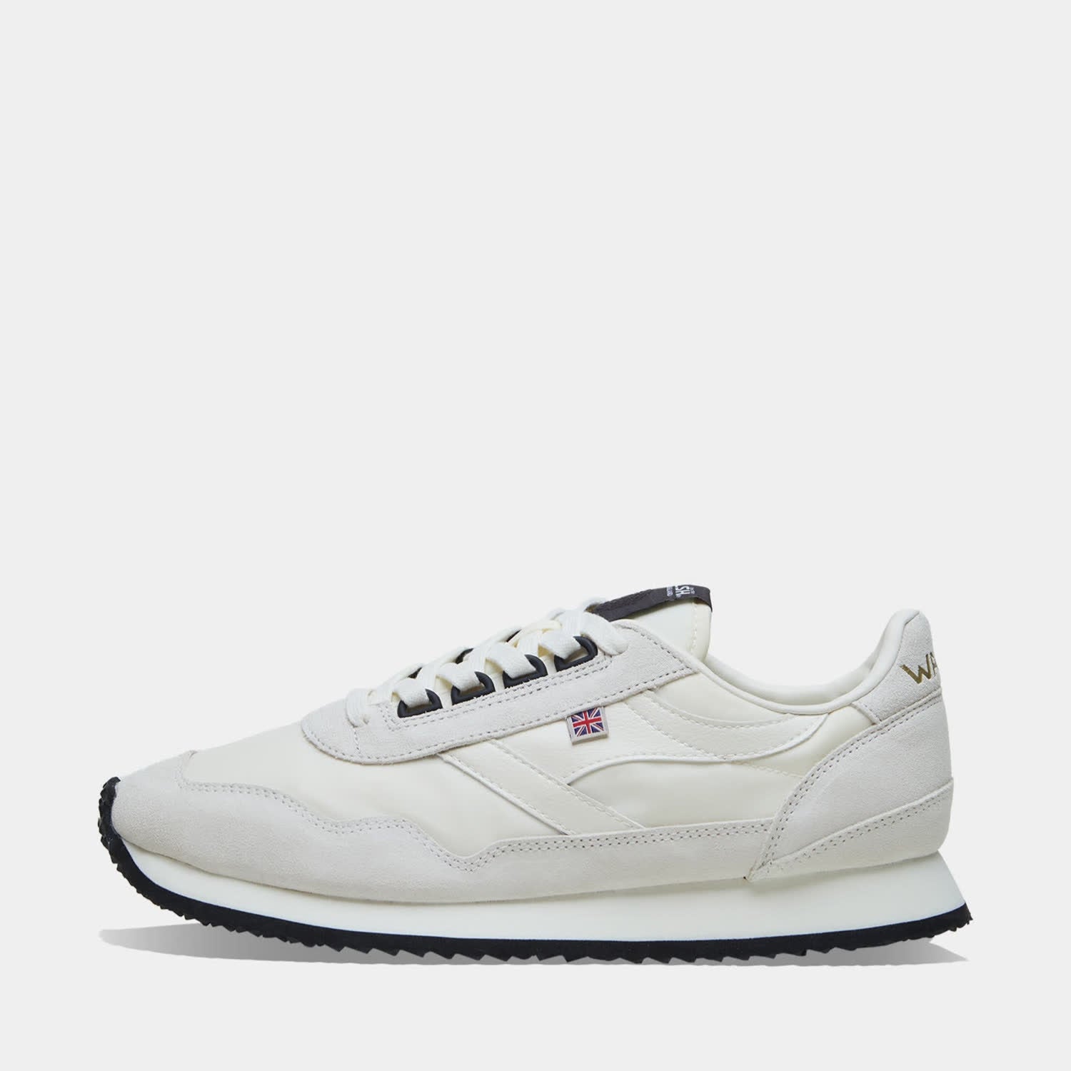 Norman Walsh - Retro Shoes - Ensign - White & Black - Handcrafted