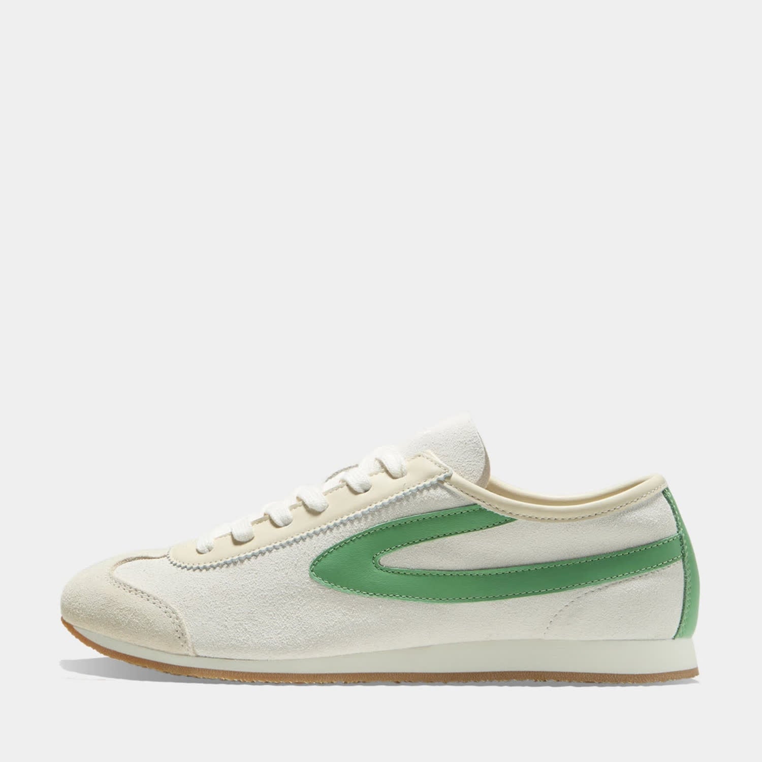 Norman Walsh - Retro Shoes - Sonnet - Beige & Green - Handcrafted