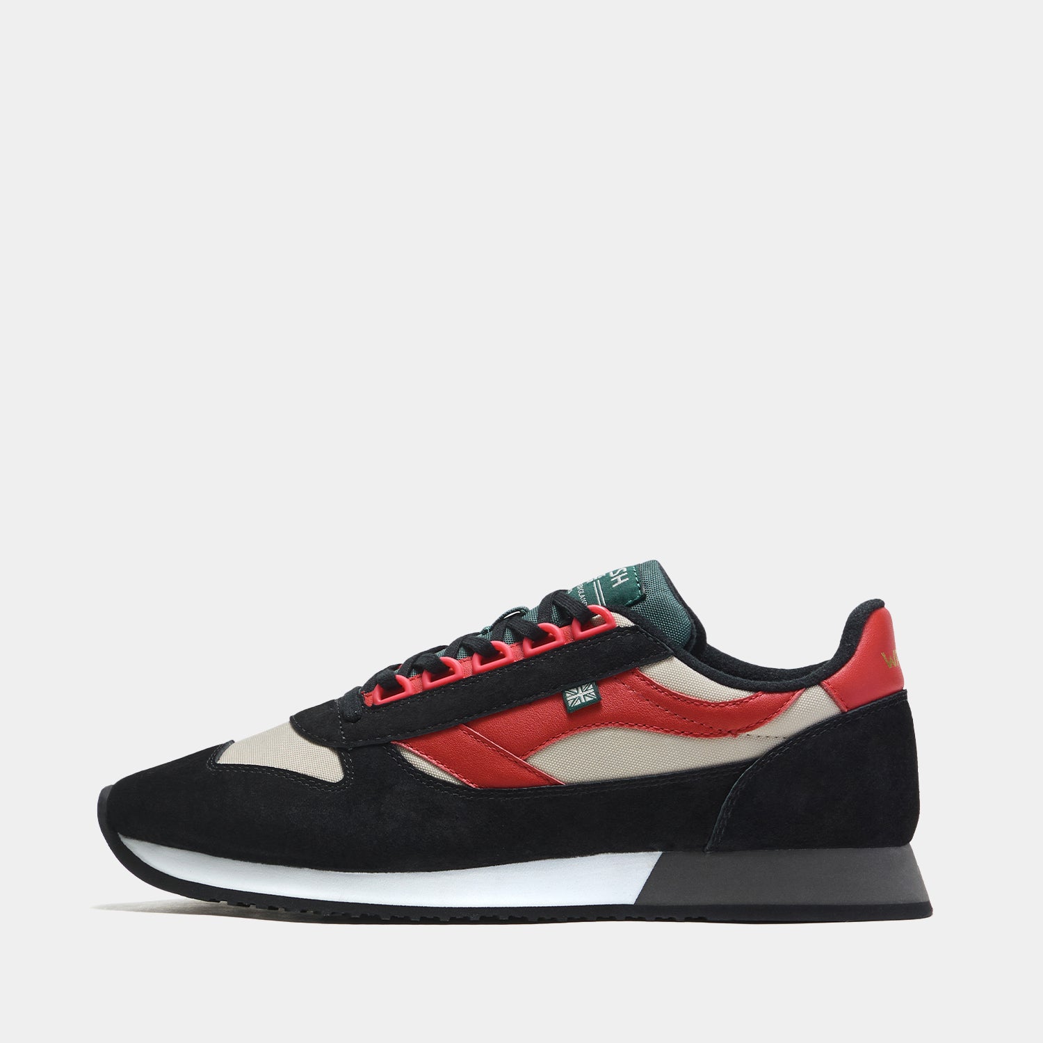 Norman Walsh - Classic Shoes - European - Black Red - Made in UK