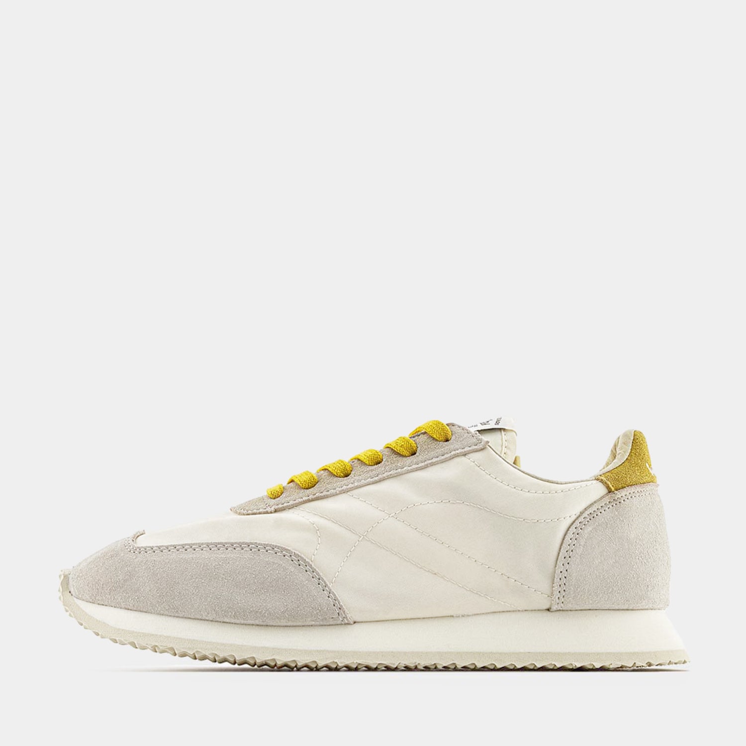 Norman Walsh - Retro Shoes - Tornado Lite - White Yellow - Made in UK