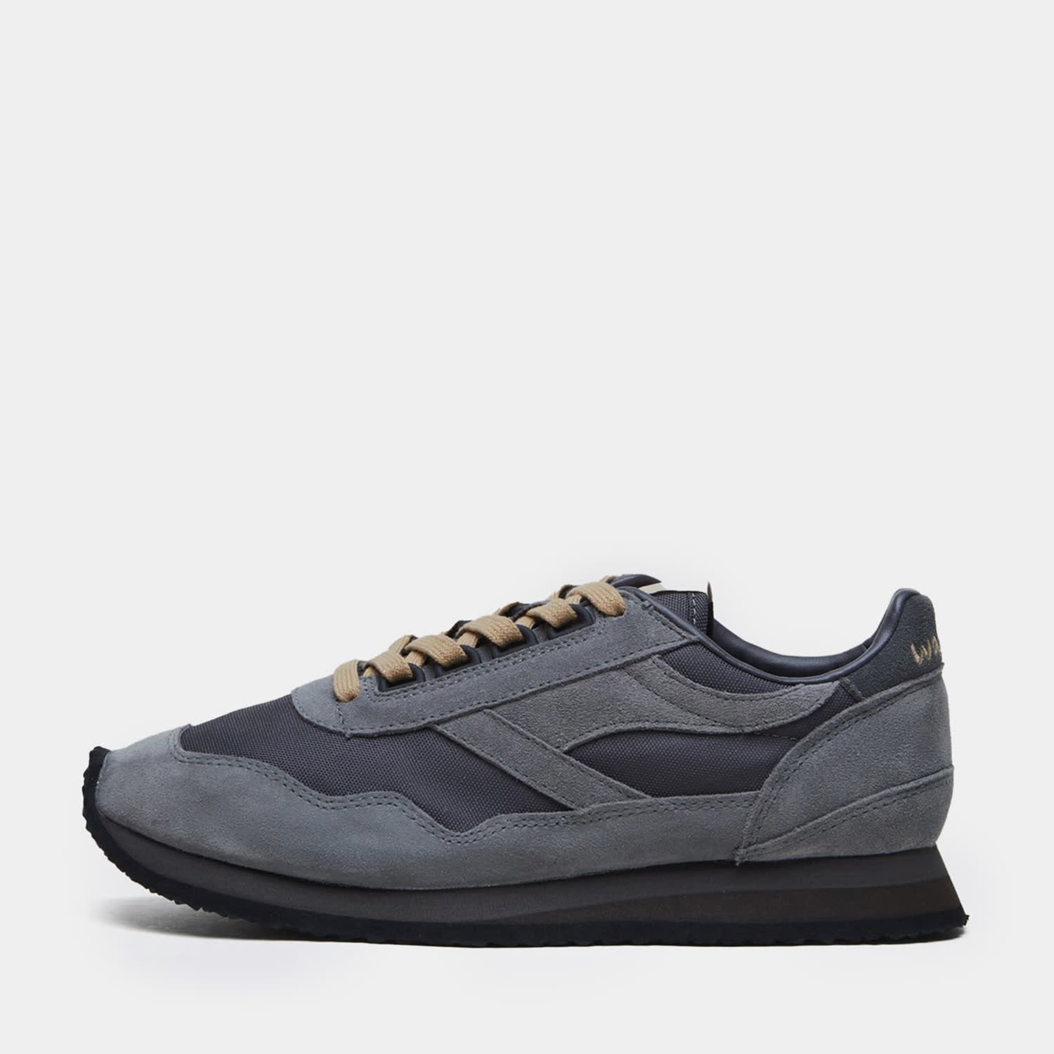 Norman Walsh - Retro Shoes - Ensign - Dark Grey & Grey - Handcrafted